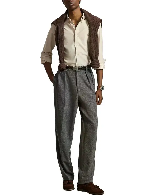 Polo Ralph Lauren Slim Fit Oxford Shirt - Neutrals