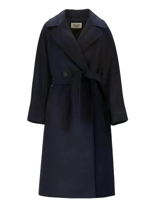 Max Mara Resina Wool Coat - Blue