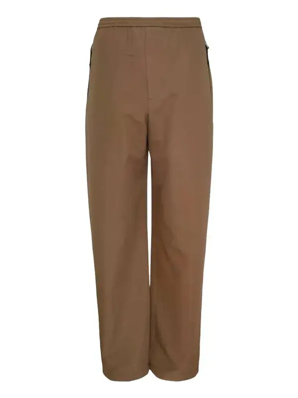 JIL SANDER Elasticated-waist Trousers - Brown