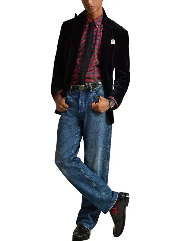 Polo Ralph Lauren Custom Fit Plaid Twill Shirt - Red