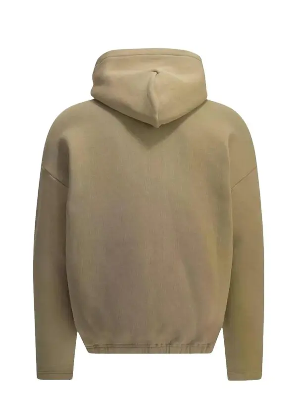 AUTRY Logo-embroidered Zip-up Hoodie - Neutrals