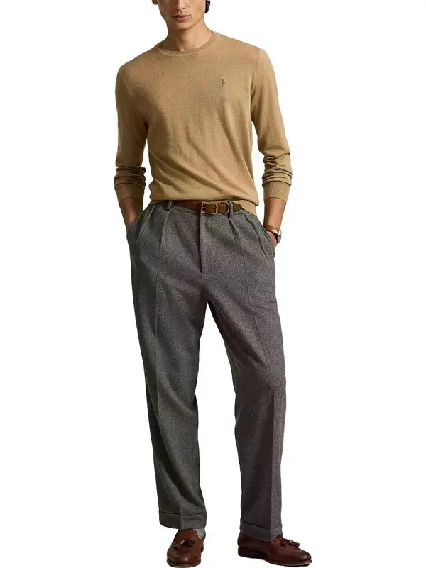 Polo Ralph Lauren Washable Wool Crewneck Jumper - Neutrals
