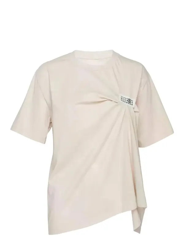 MAISON MARGIELA Cotton Gathered Detail Top - White