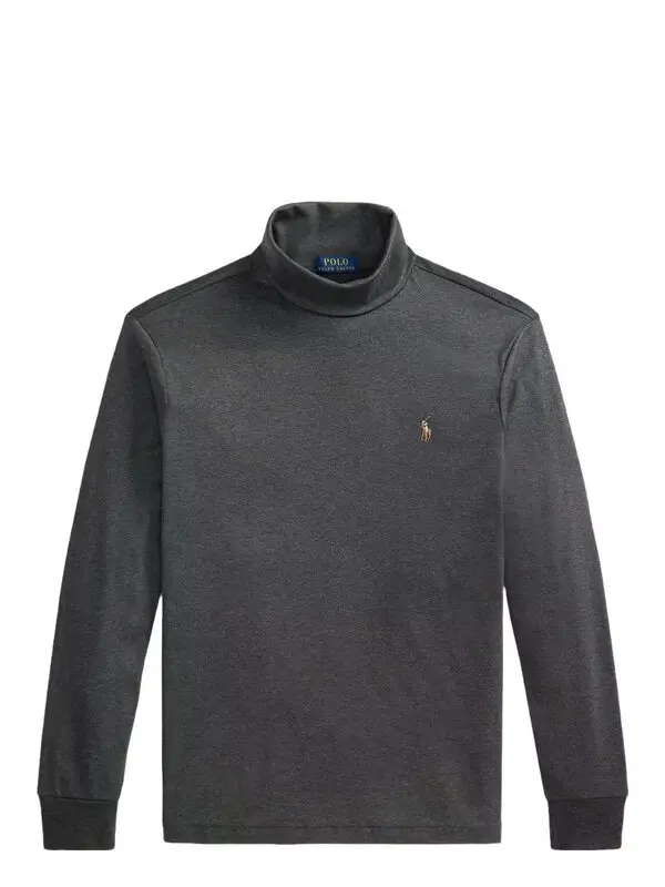 Polo Ralph Lauren Pony-embroidered Turtleneck Sweater - Grey