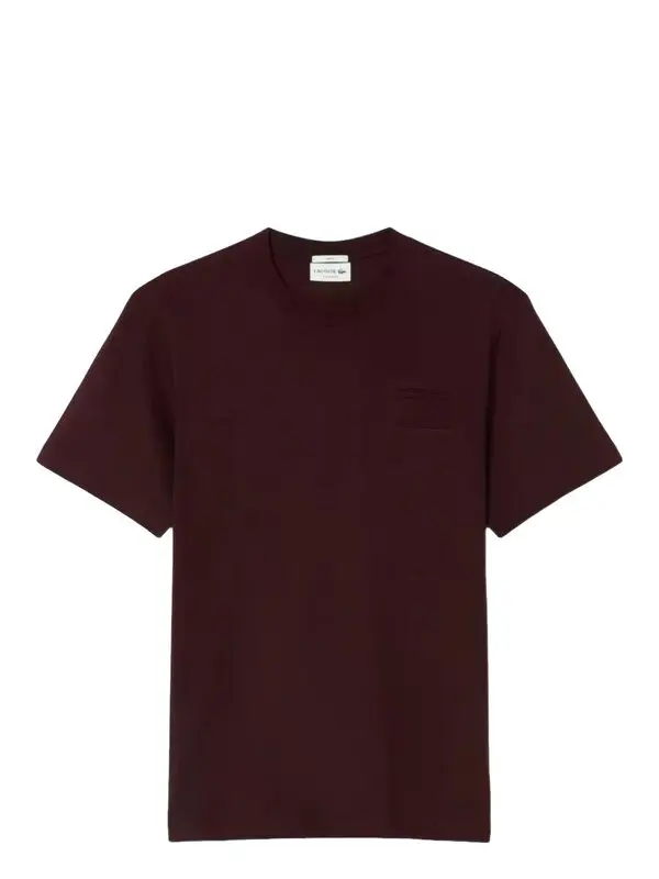 Lacoste Logo-patch Crew-neck T-shirt - Red