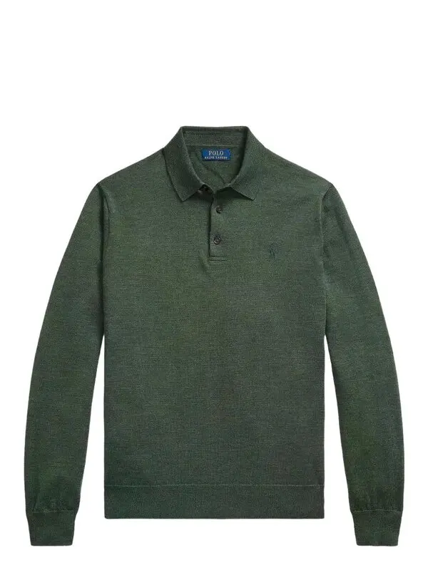 Polo Ralph Lauren Washable Wool Polo-collar Jumper - Green