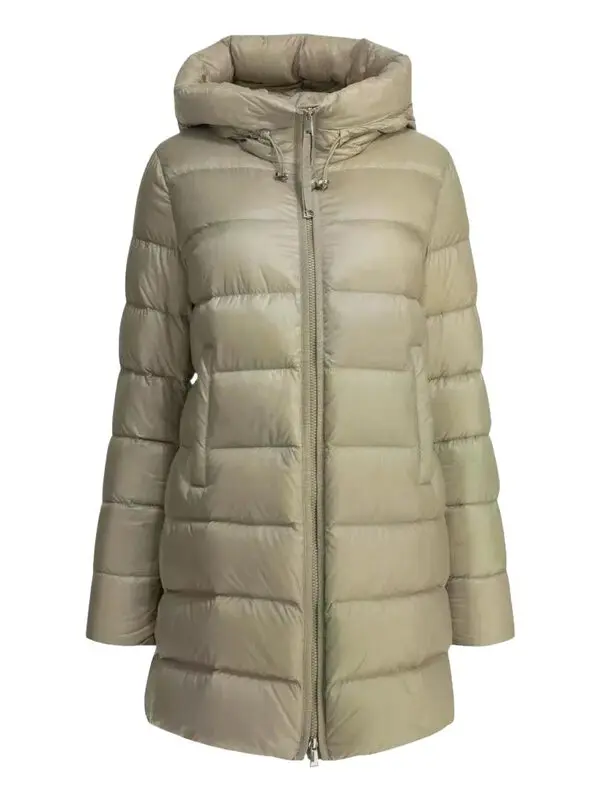 Moncler Suyenne Quilted Hooded Puffer Jacket - Neutrals