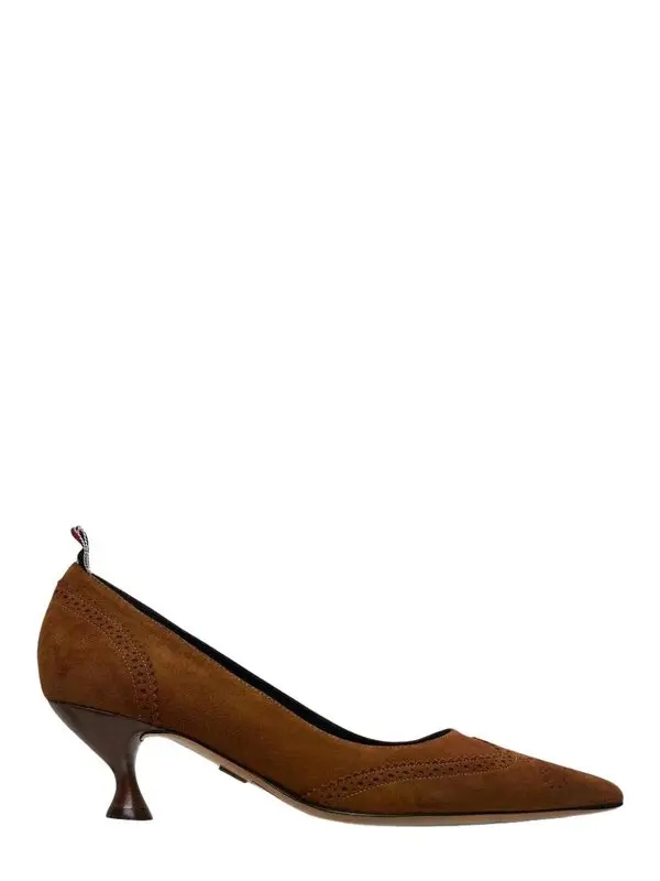 Thom Browne Velukid Wingtip Pumps 50mm - Brown