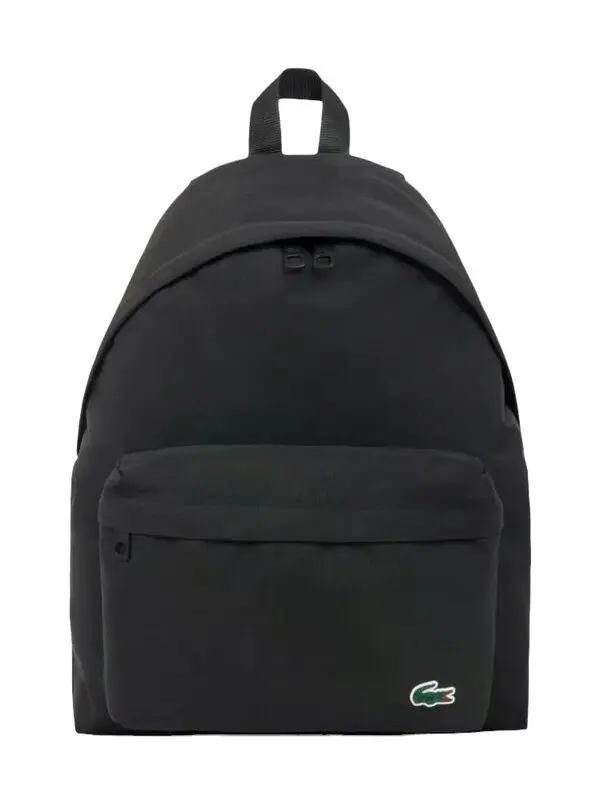 Lacoste Logo Patch Backpack - Black