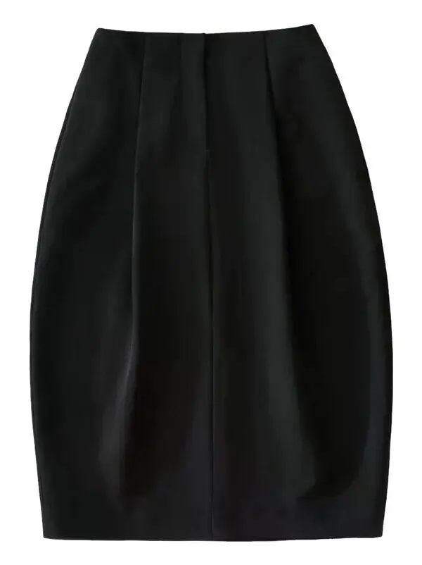 Studio Nicholson Carson Snw Darted Midi Skirt - Black
