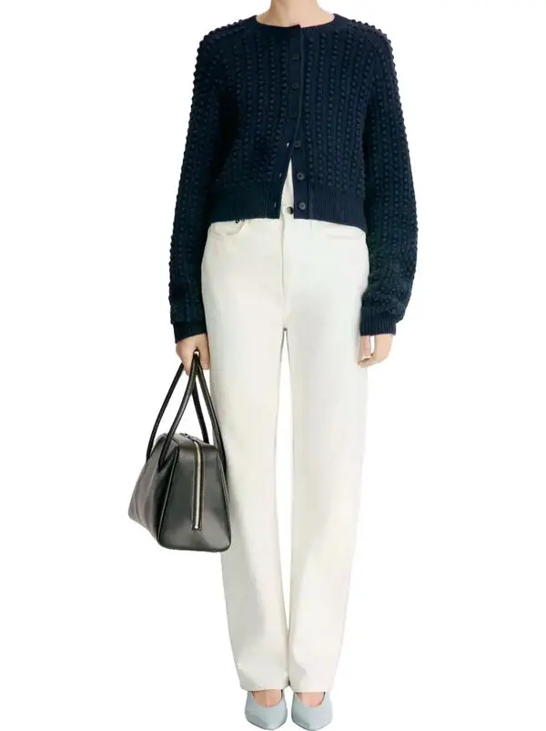 Loulou De Saison Edie Bubble-stitch Cardigan - Blue