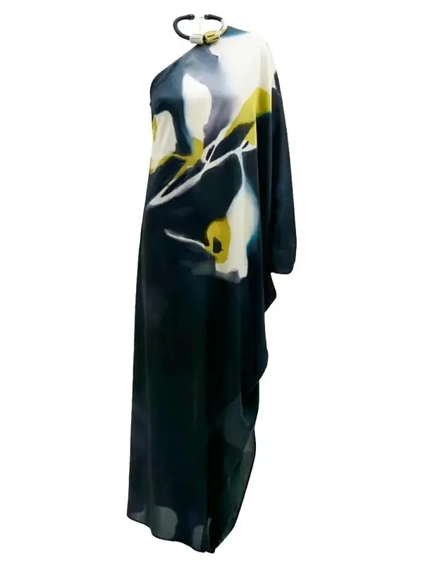 Silvia Tcherassi Erica One-shoulder Maxi Dress - Black