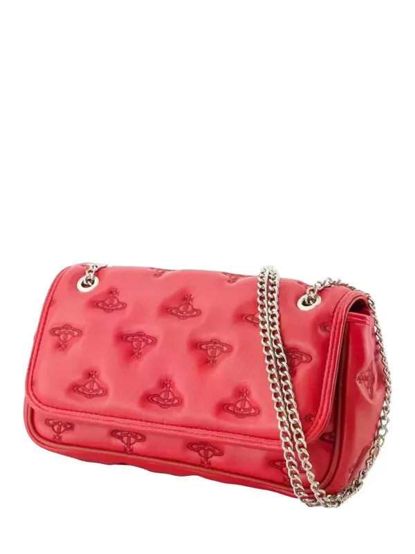 VIVIENNE WESTWOOD Quilted Orb Crossbody Bag - Red