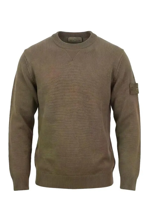 Stone Island Logo-patch Sweater - Brown