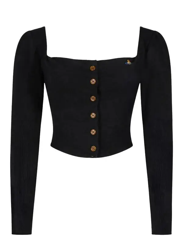 VIVIENNE WESTWOOD Bea Corset Cardigan - Black