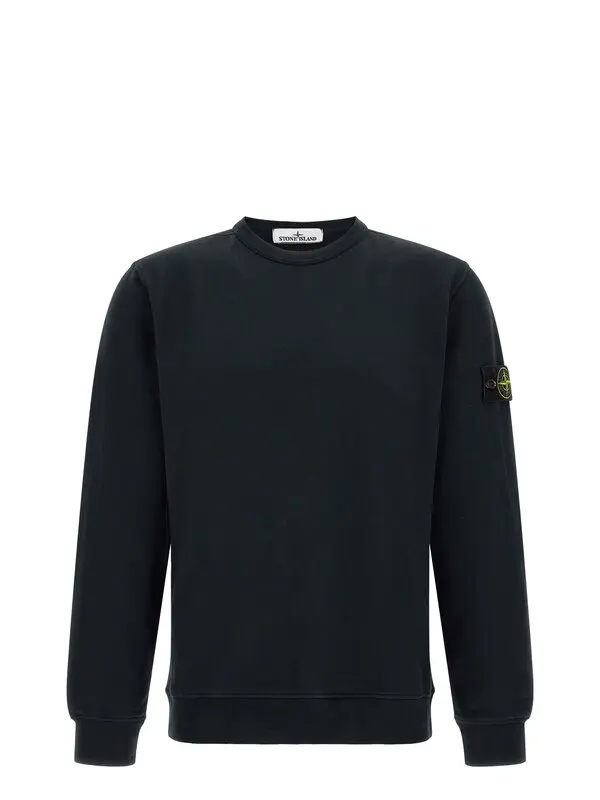 Stone Island Badge Sweatshirt - Blue