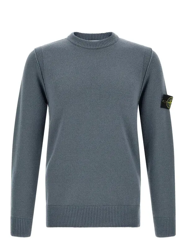 Stone Island Wool Crew Neck Sweater - Blue