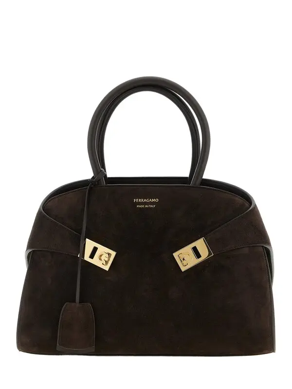 FERRAGAMO Hug Th Handbag - Brown