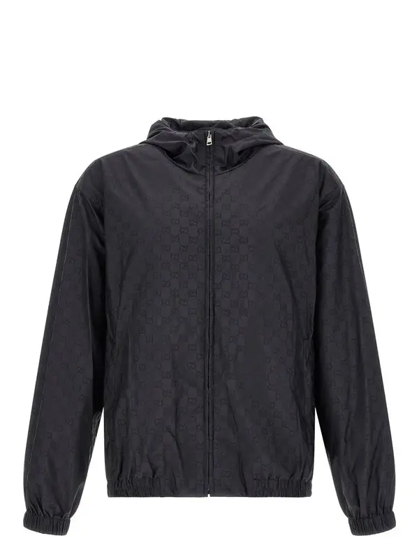 Gucci Gg Nylon Jacket - Black