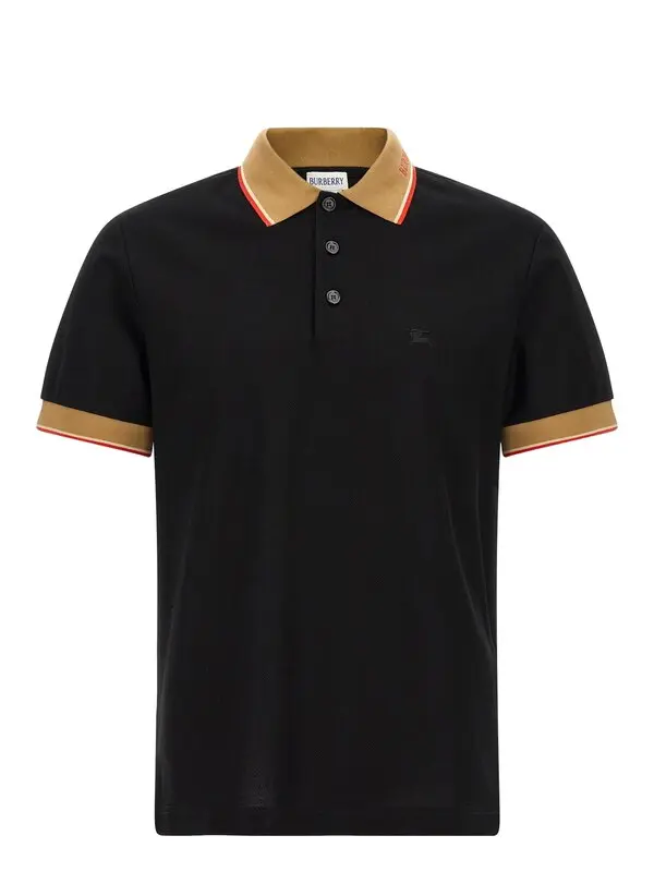 Burberry Evan' Polo Shirt - Black
