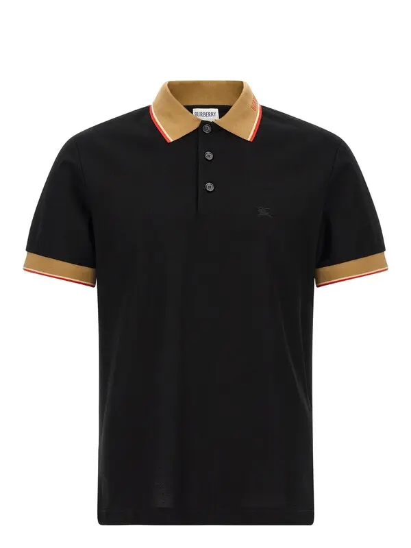 Burberry Evan' Polo Shirt - Black