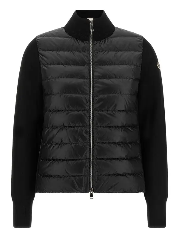 Moncler Padded Cardigan - Black