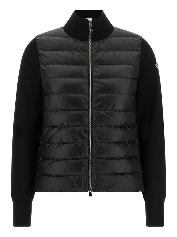 Moncler Padded Cardigan - Black