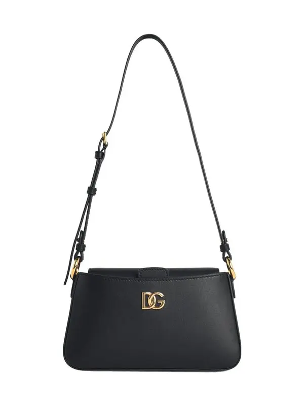 Dolce & Gabbana Calf Leather Phone Bag - Black