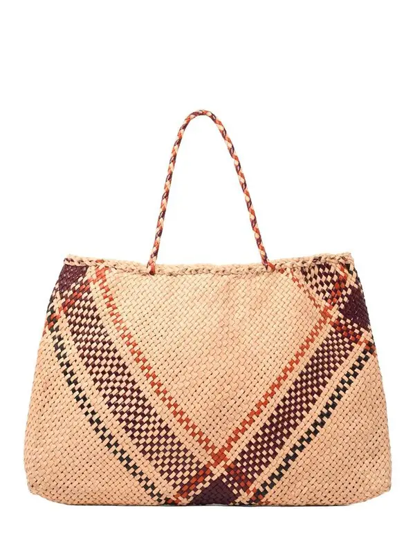 Dragon Diffusion Maori Sophie Largenatural Maori' Leather Bag - Pink