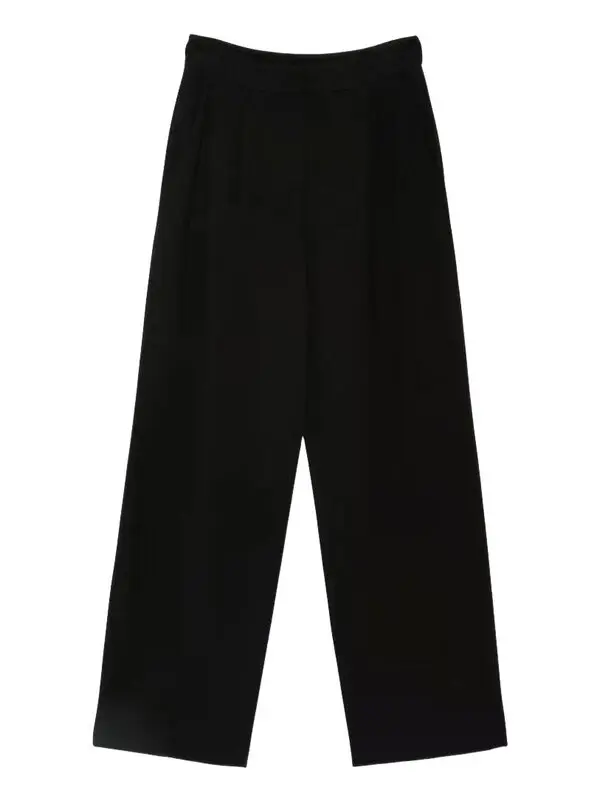 Emporio Armani Pleated Palazzo Pants - Black