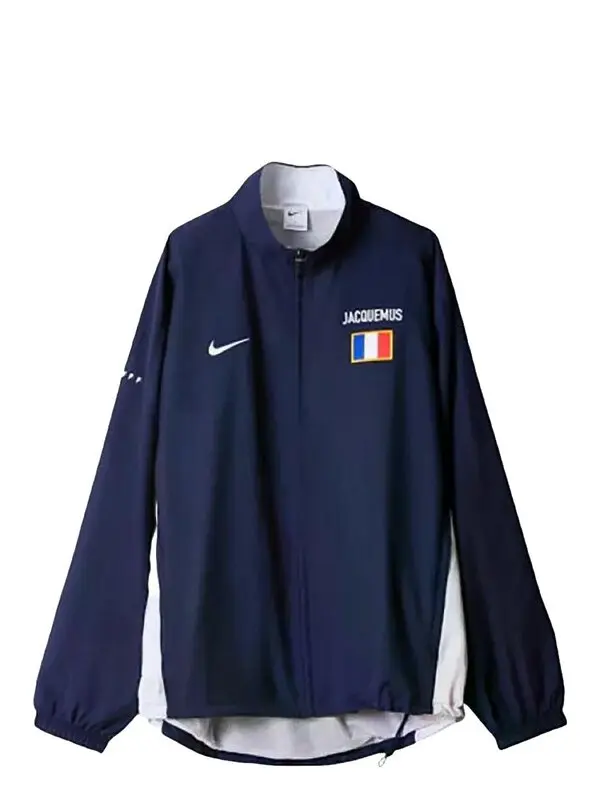 Nike Xfrance X Jacquemus Logo-print Jacket - Blue