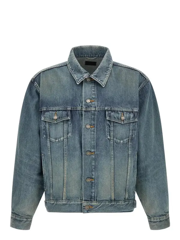 Saint Laurent Trucker Denim Jacket - Blue