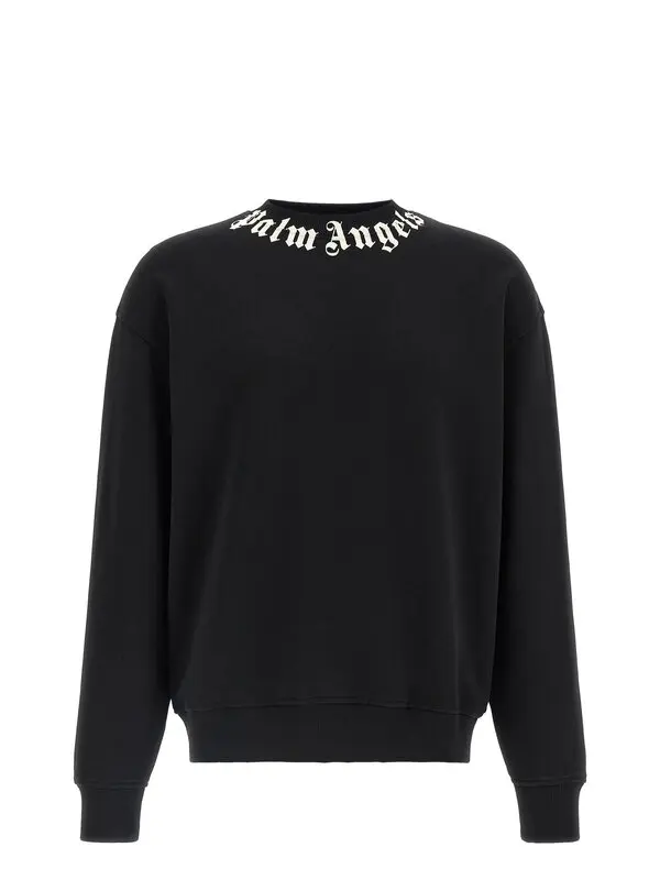 Palm Angels Logo Sweatshirt - Black
