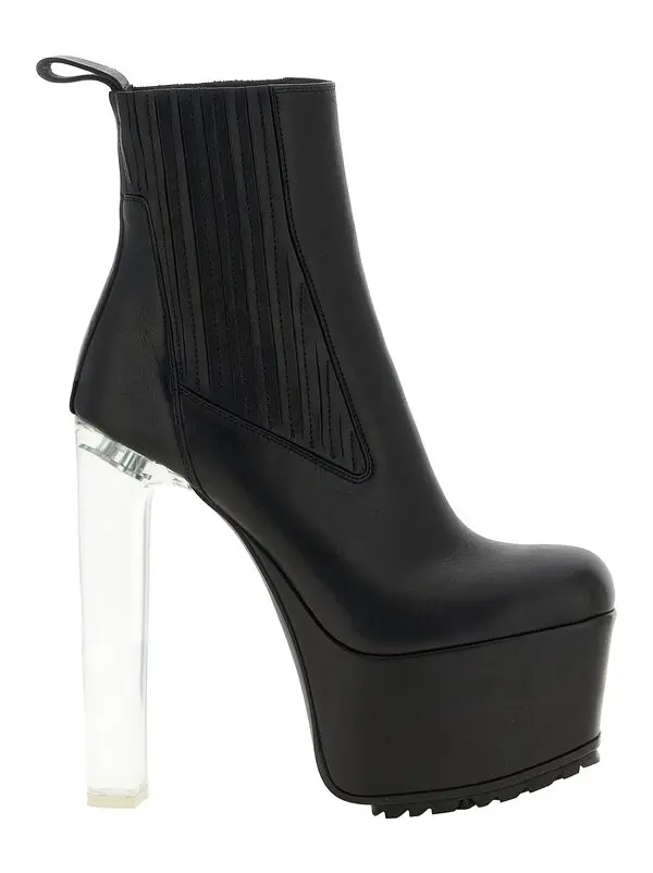 Rick Owens Beatle Kiss' Ankle Boots - Black