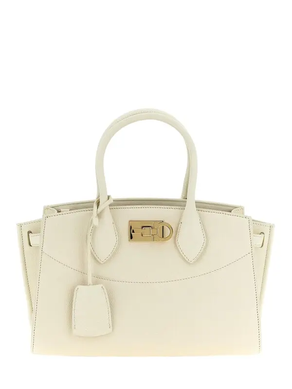 FERRAGAMO Studio Soft Handbag - White