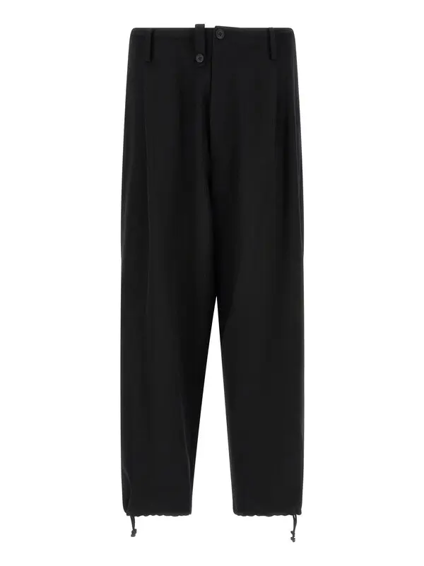 Yohji Yamamoto New Standard Wallet' Pants - Black