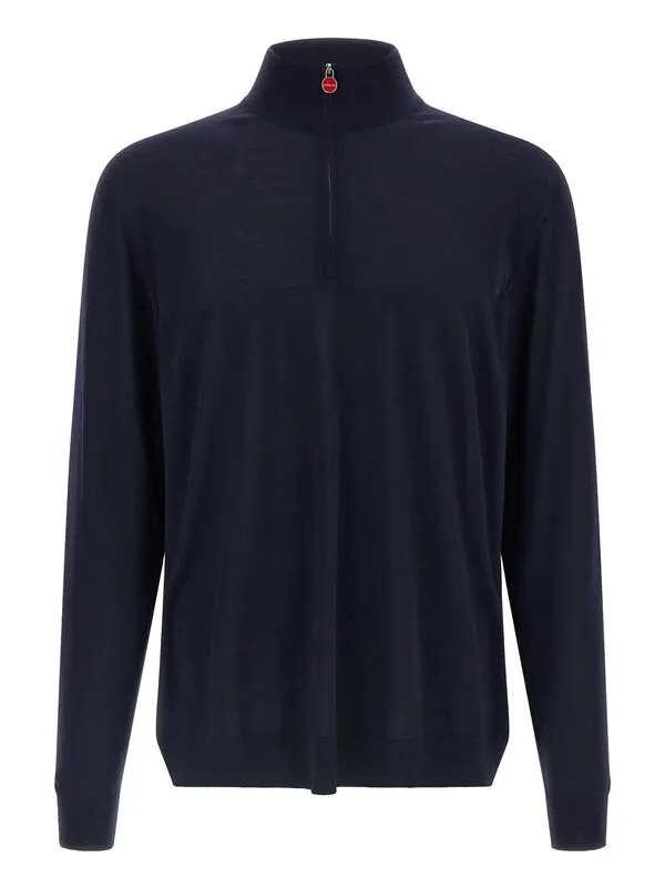 Kiton Half-zip Sweater - Blue