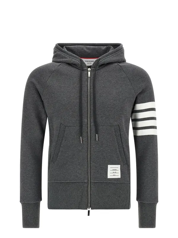 Thom Browne 4bar' Hoodie - Gray