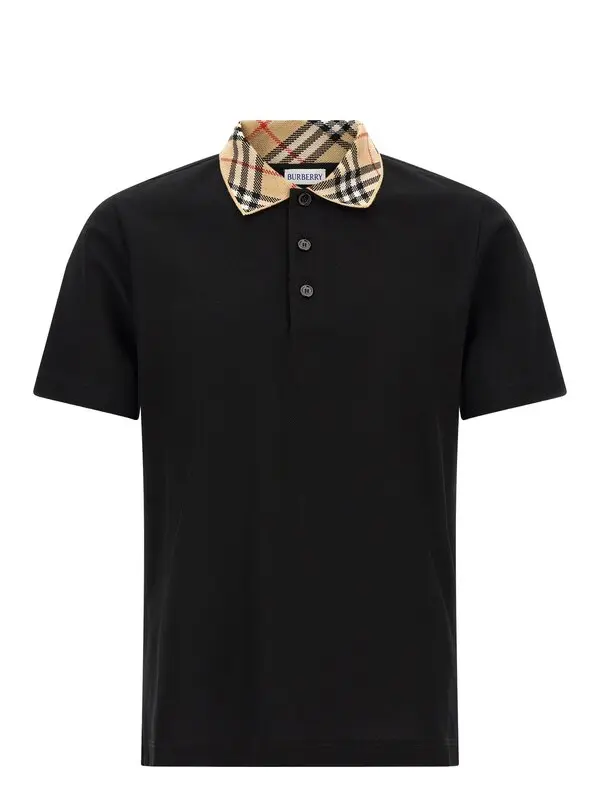 Burberry Evan' Polo Shirt - Black