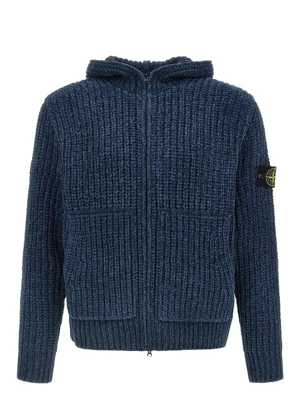 Stone Island 5100065 Cardigan - Blue