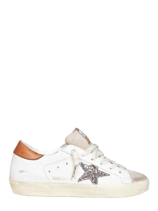 GOLDEN GOOSE White Super-star Sneakers - Multicolor