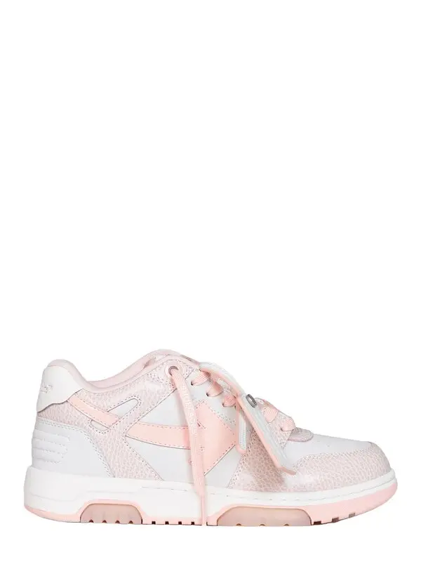 Off-White White And Pink Out Of Office Sneakers - Multicolor