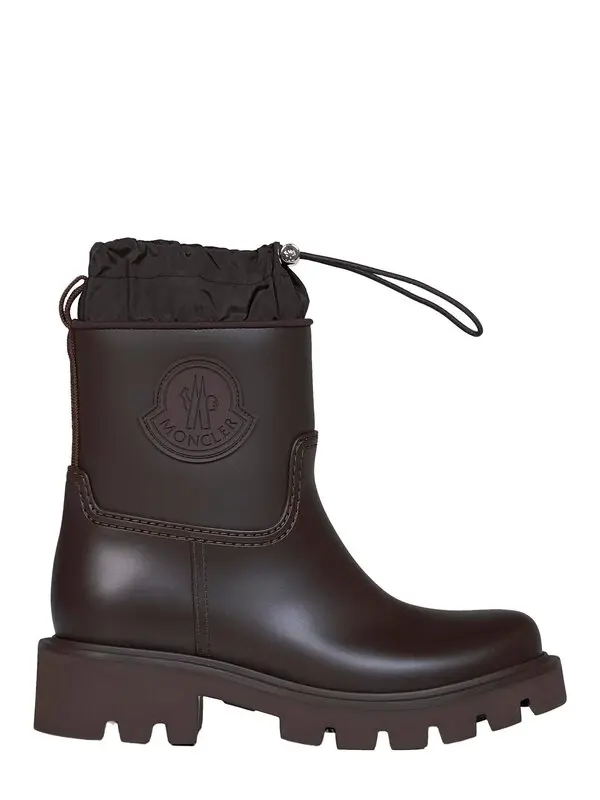 Moncler Brown Kickstream Rain Boots - Multicolor