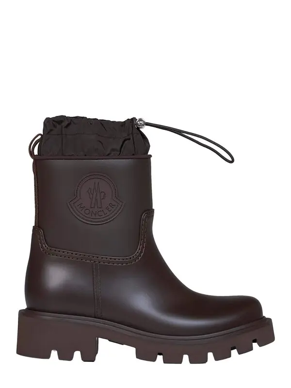 Moncler Waterproof Pvc Rain Boots With Drawstring - Multicolor