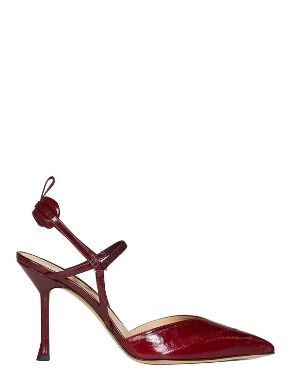 Fendi Wine And Burgundy Very Colibrì Slingback Pumps - Multicolor