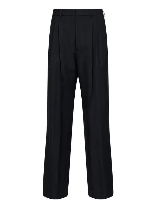 Dries Van Noten Wool Double-pleat Trousers - Multicolor