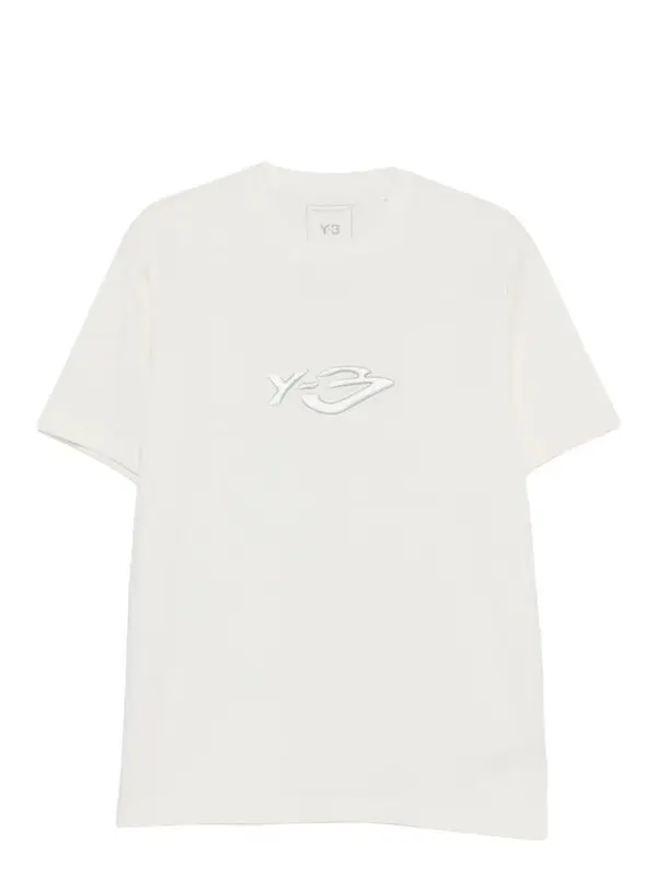 Y3 Logo Graphic T-shirt - Chalkwhite