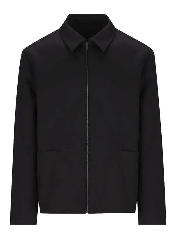 Gucci Zip-front Shirt Jacket - Black