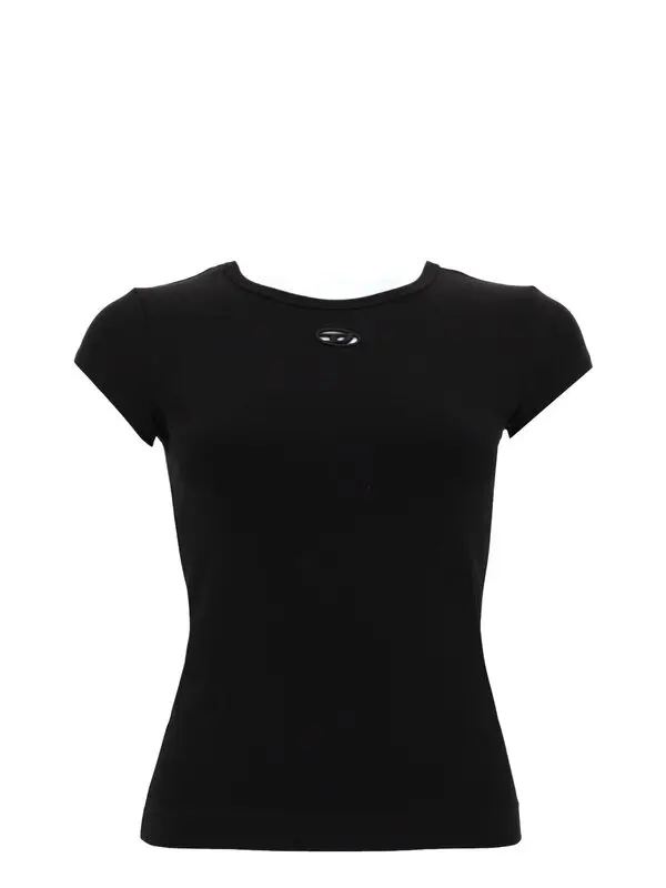 DIESEL® Slim Fit Cotton Blend Top - Black