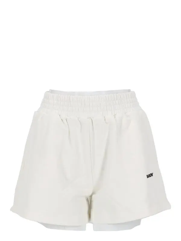 BARROW Mini Cotton Shorts For - White